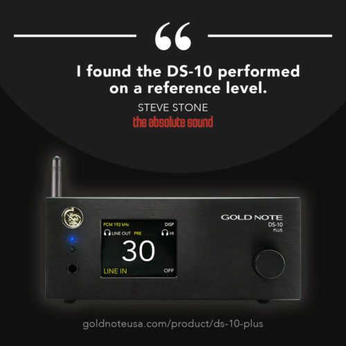 Gold Note DS-10 Plus Streaming DAC/Preamplifier - Gold Note USA