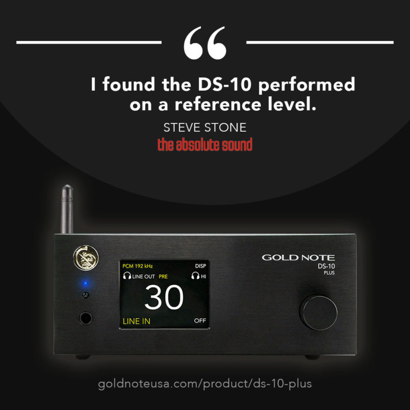 Gold Note DS-10 Plus Streaming DAC/Preamplifier - Gold Note USA
